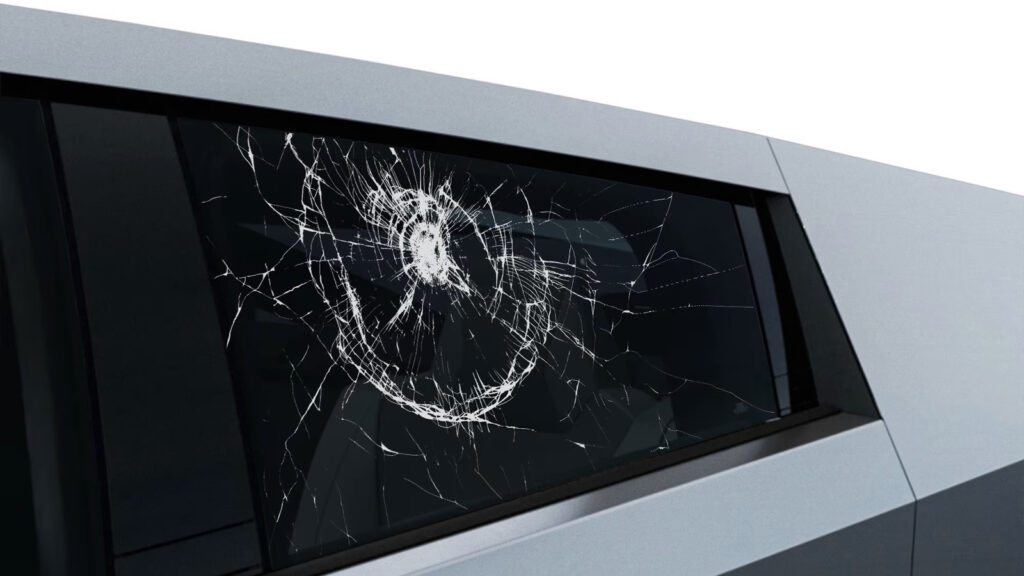 Fun options for Tesla Cybertruck: “broken” windows, battery-suitcase ...