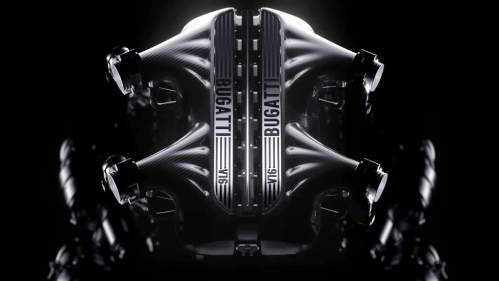 New details about the Bugatti V16 engine: a high-speed naturally ...